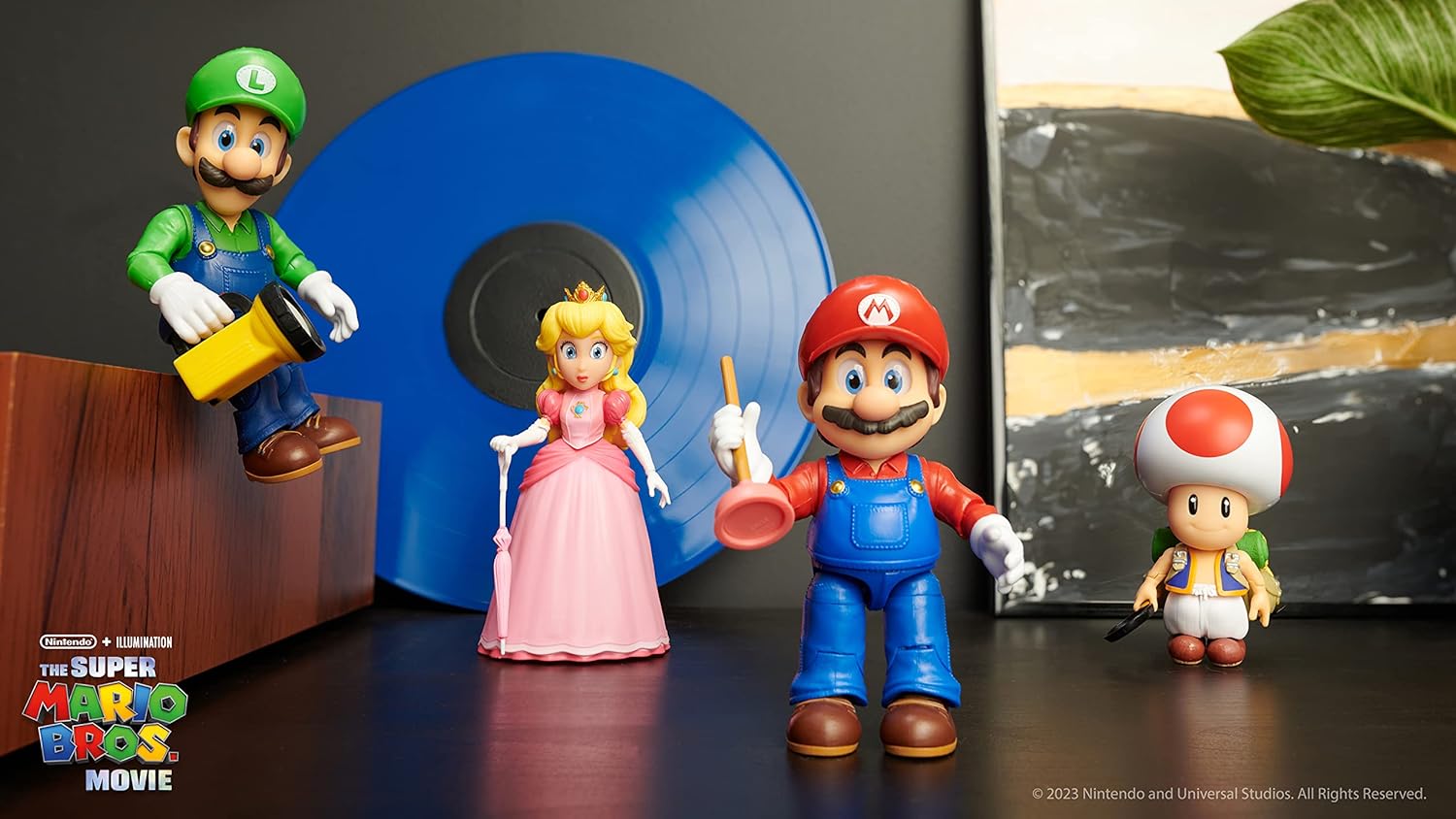 Super Mario 5' Action Figure With Plunger, 16 Points Of Articulation ...