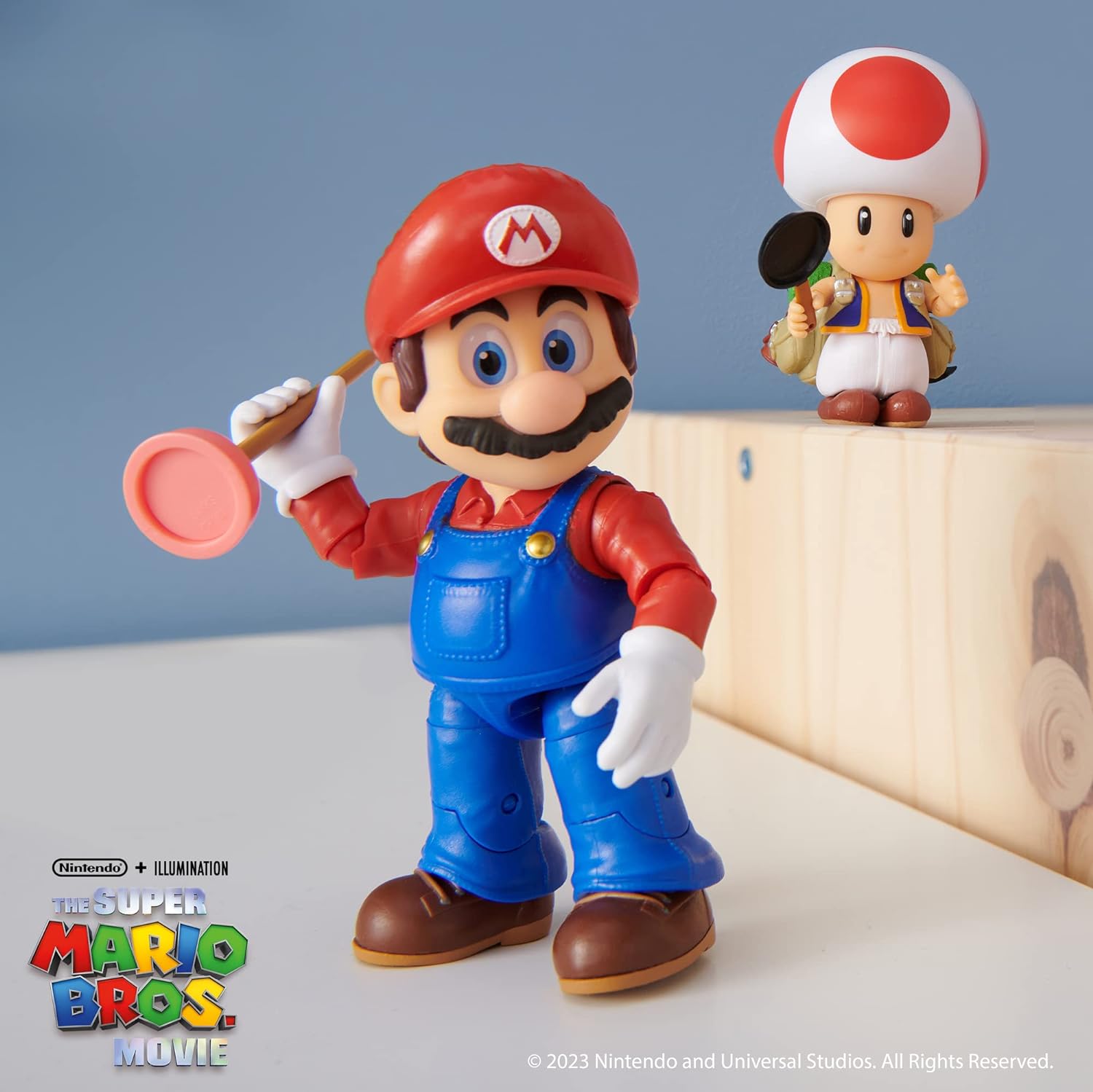 Super Mario 5' Action Figure With Plunger, 16 Points Of Articulation ...