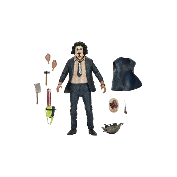 Ultimate Leatherface 50th Anniversary 7-Inch Figure by NECA – Blue ...